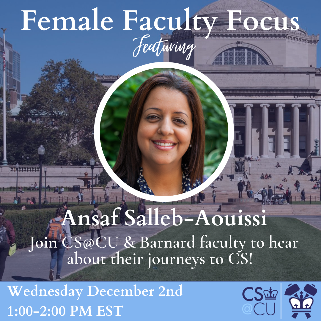 Female Faculty Focus | Department of Computer Science, Columbia University