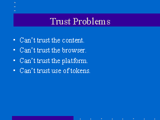 Trust Problems