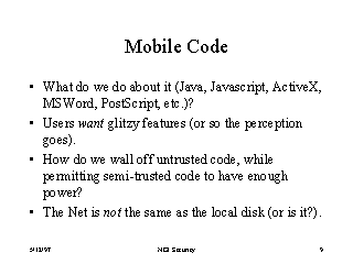 Mobile Code